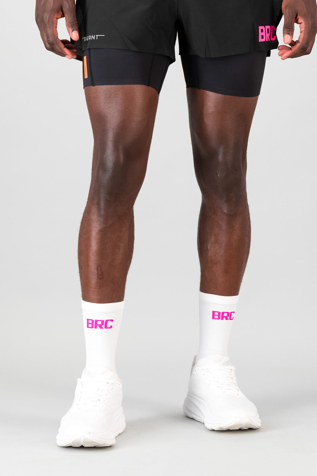 Burnt Studios | BRC Pro Sock - White & Pink