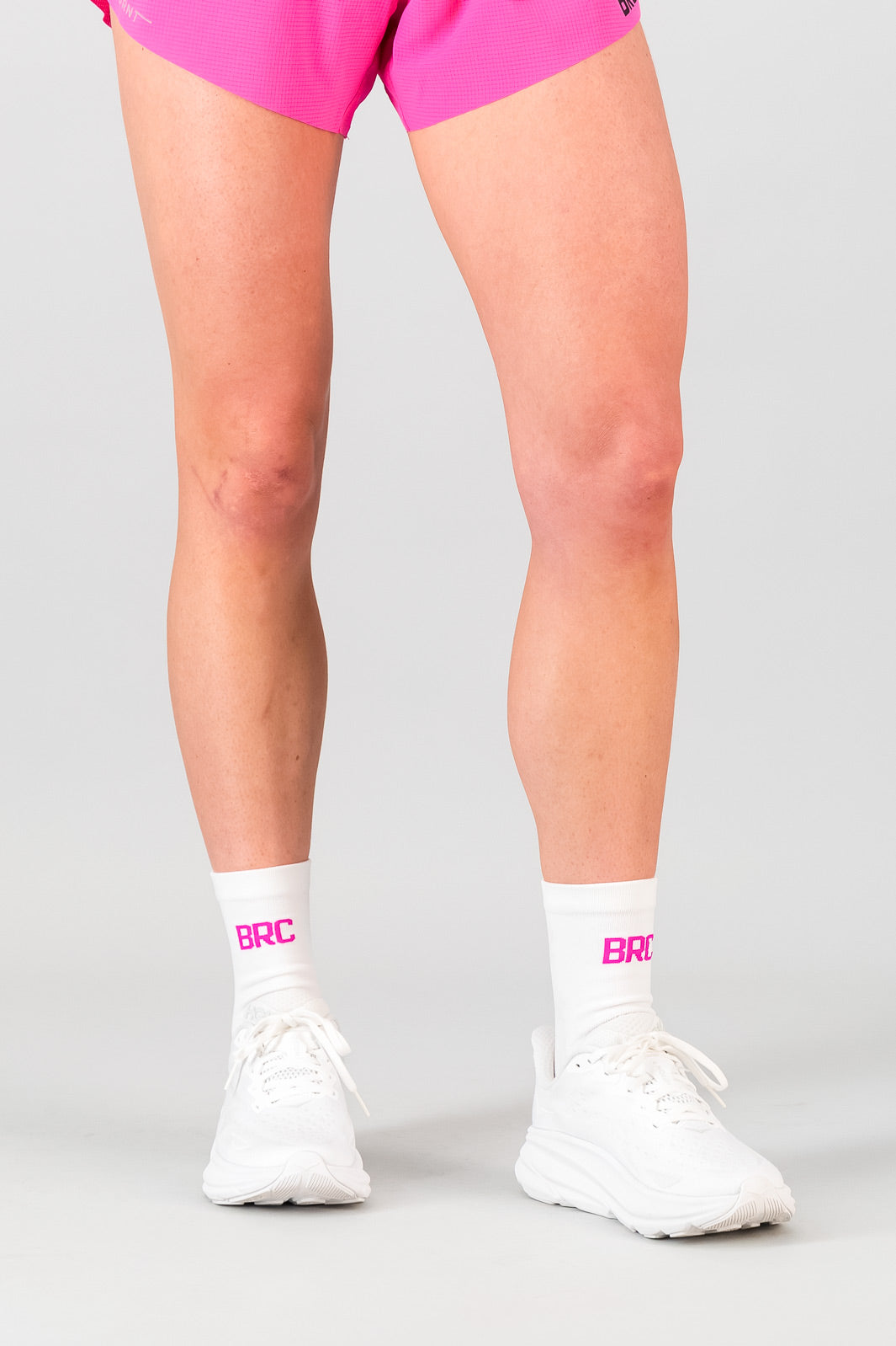 Burnt Studios | BRC Pro Sock - White & Pink