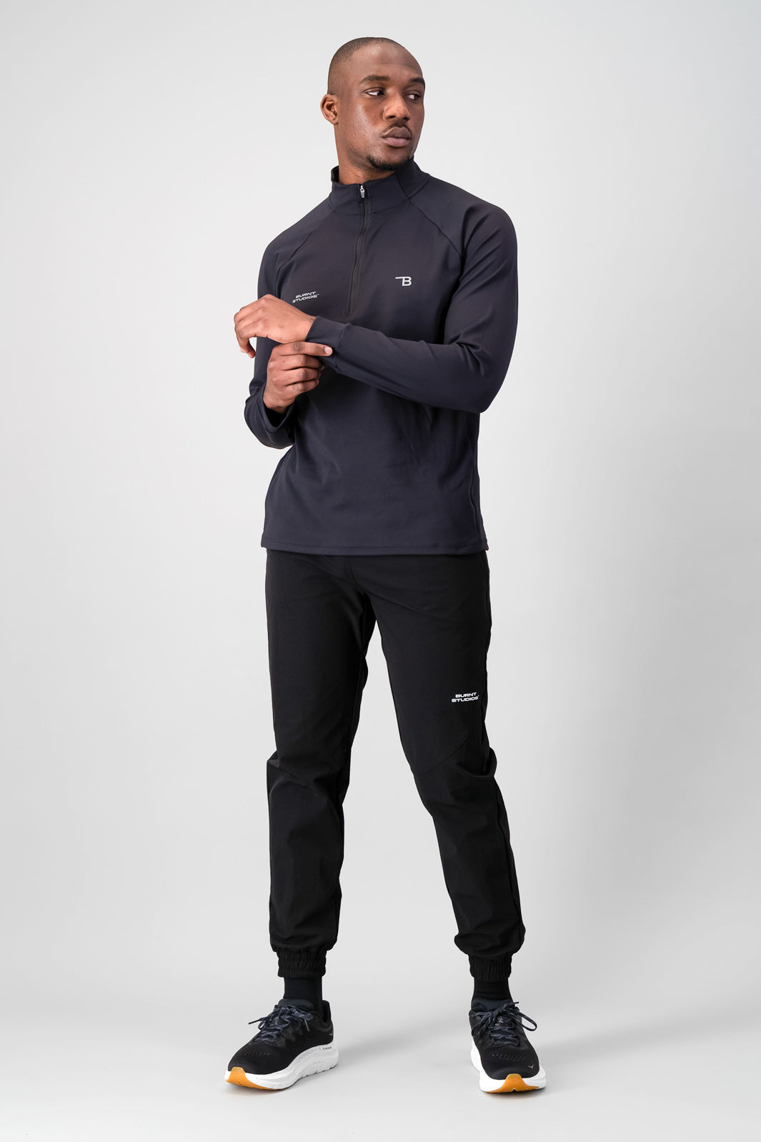 Burnt Studios | Fundamental 1/4 Zip - Black