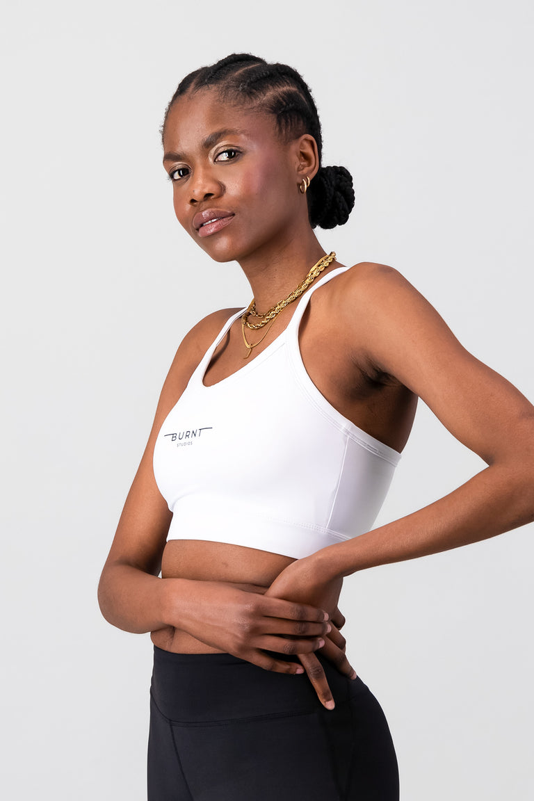 Burnt Activewear | Essential Strong Bra - White
