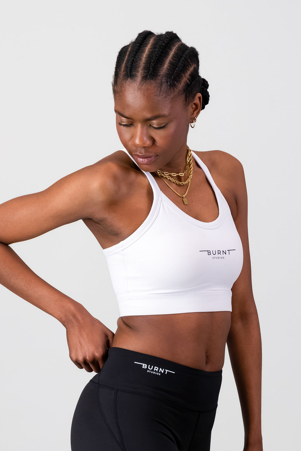 Burnt Activewear | Essential Strong Bra - White