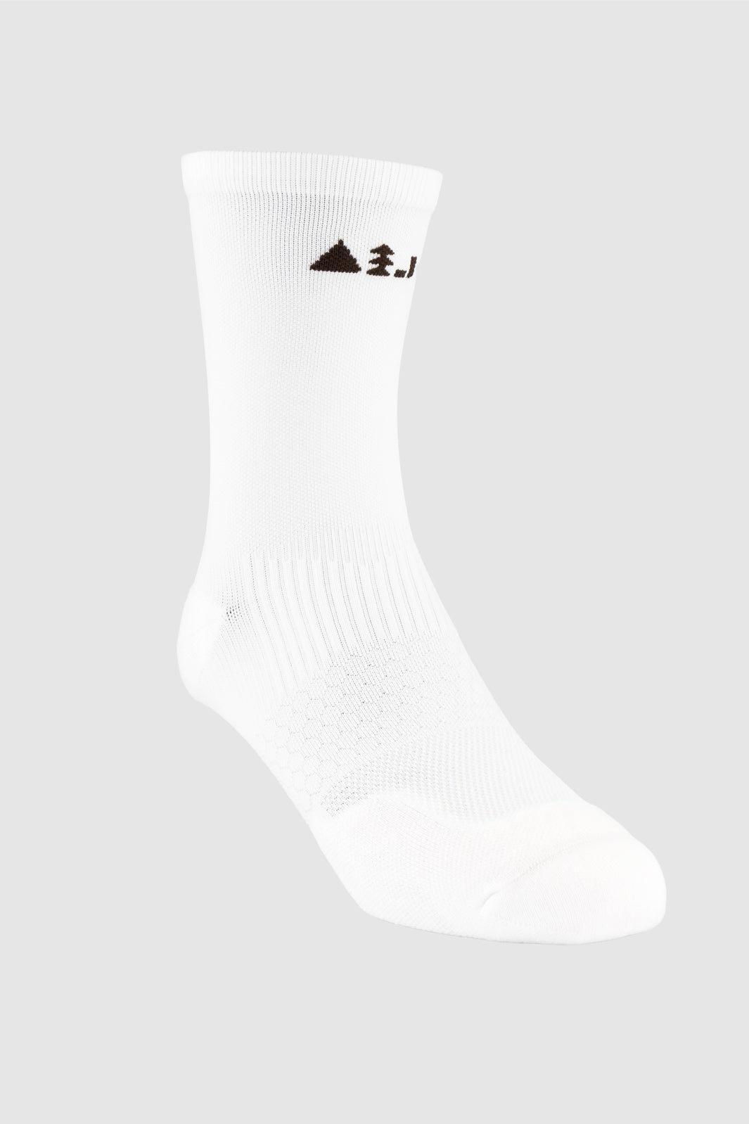 Burnt Studios | Peak Active Sock - White