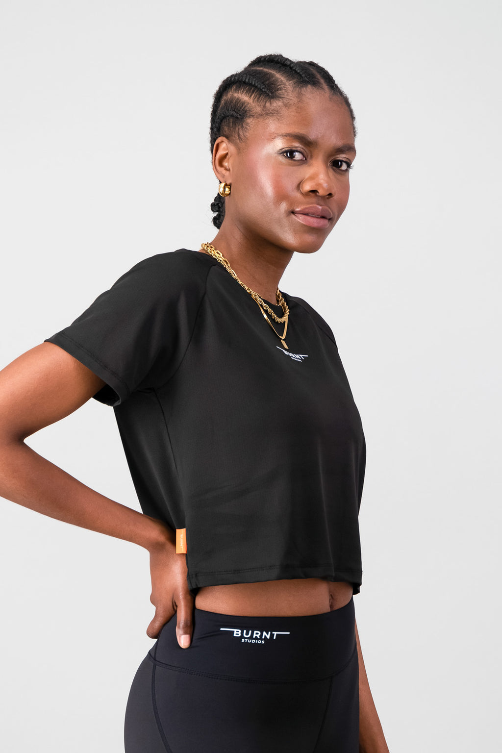 Burnt Activewear | Essential Flow Tee - Black