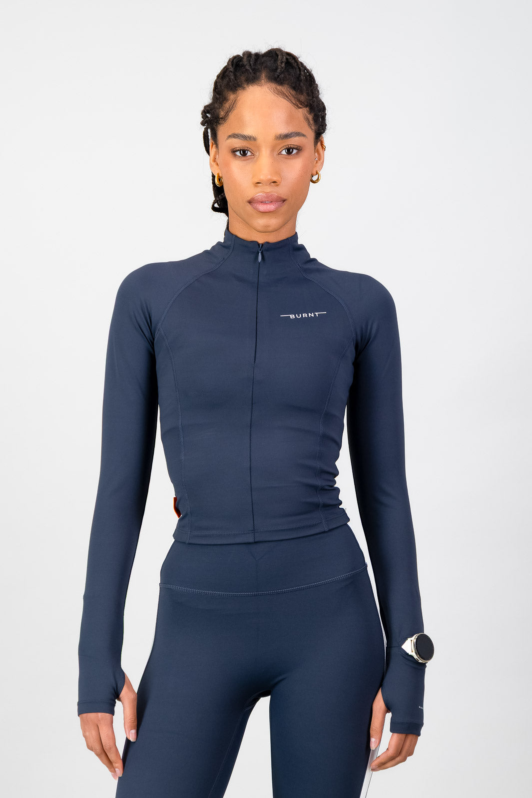 Burnt Studios | Essential Tempo 1/4 Zip - Ash