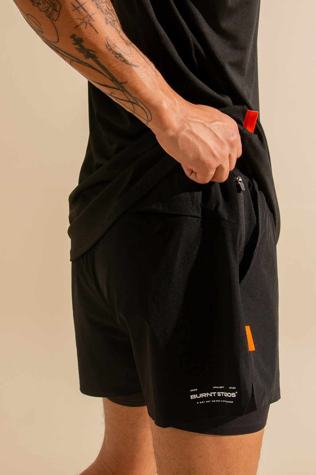 Burnt Studios | Fundamental 2-in-1 Short - Black