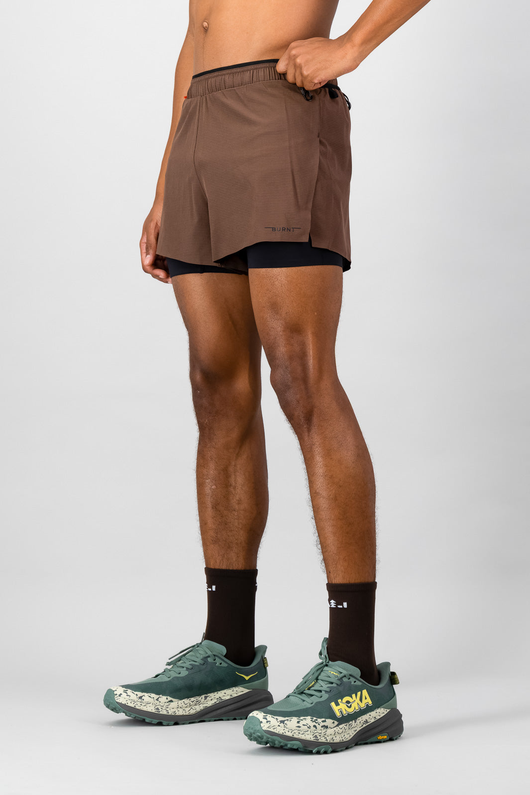 Burnt Studios | Venture Men's 2-in-1 Run Short - Dust
