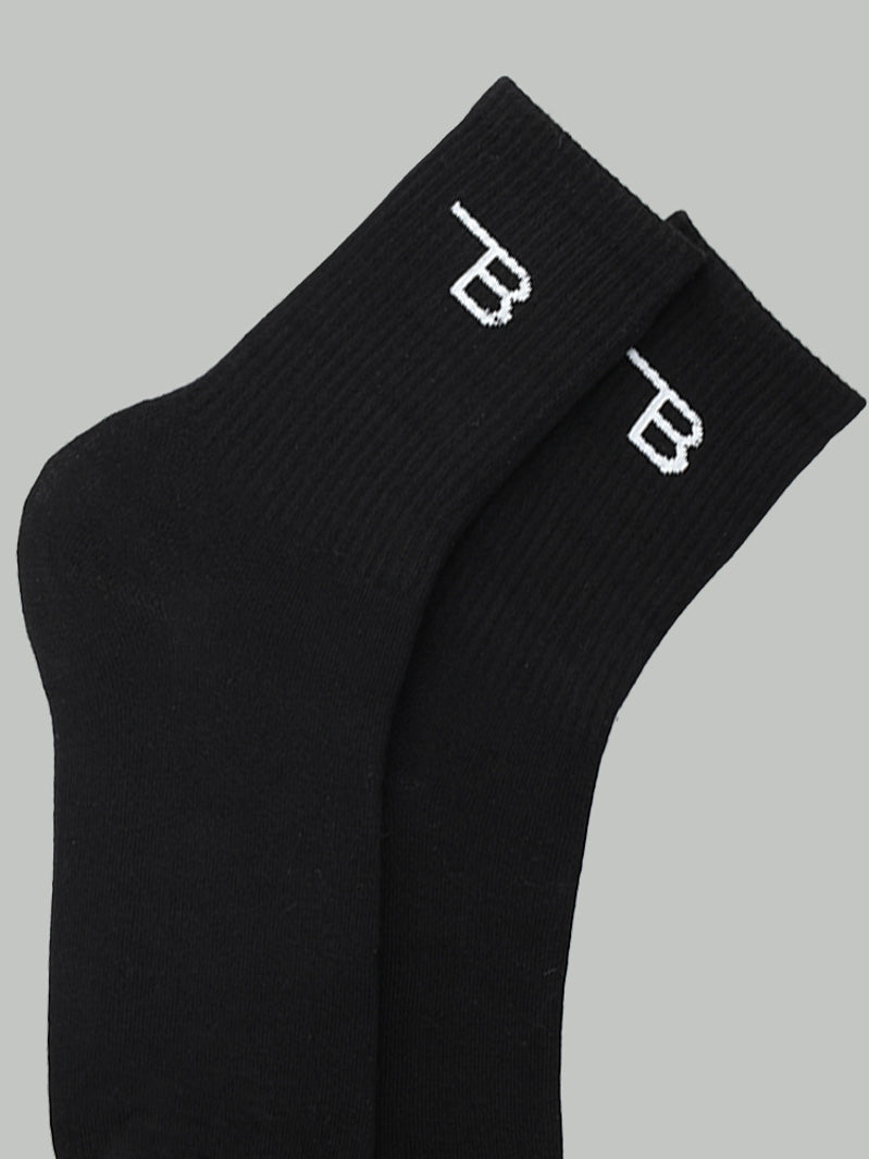 Burnt Studios| Unisex Crew Socks (2 Pack) - Side Logo