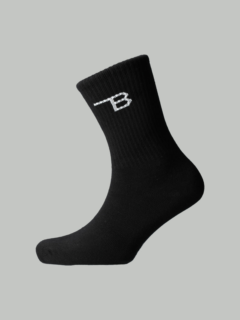Burnt Studios| Unisex Crew Socks (2 Pack) - Side Logo Burnt Studios| Unisex Crew Socks (2 Pack) - Side Logo