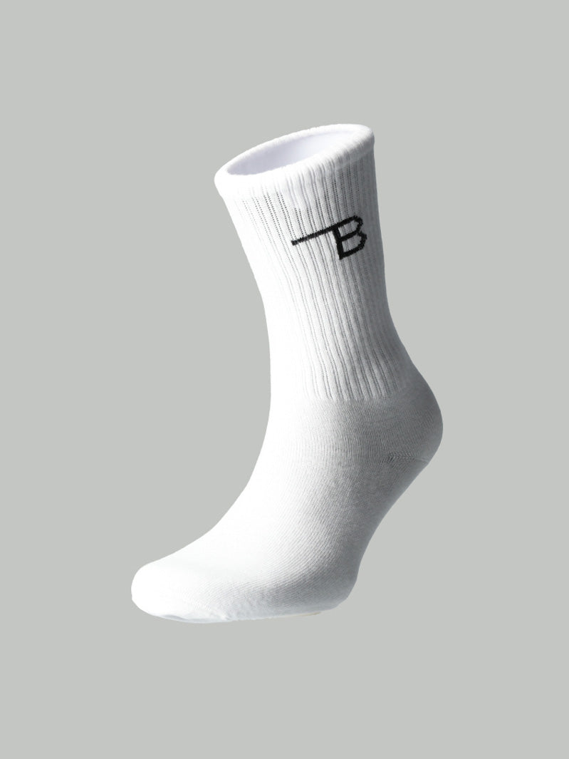 Burnt Studios| Unisex Crew Socks (2 Pack) - Side Logo Burnt Studios| Unisex Crew Socks (2 Pack) - Side Logo