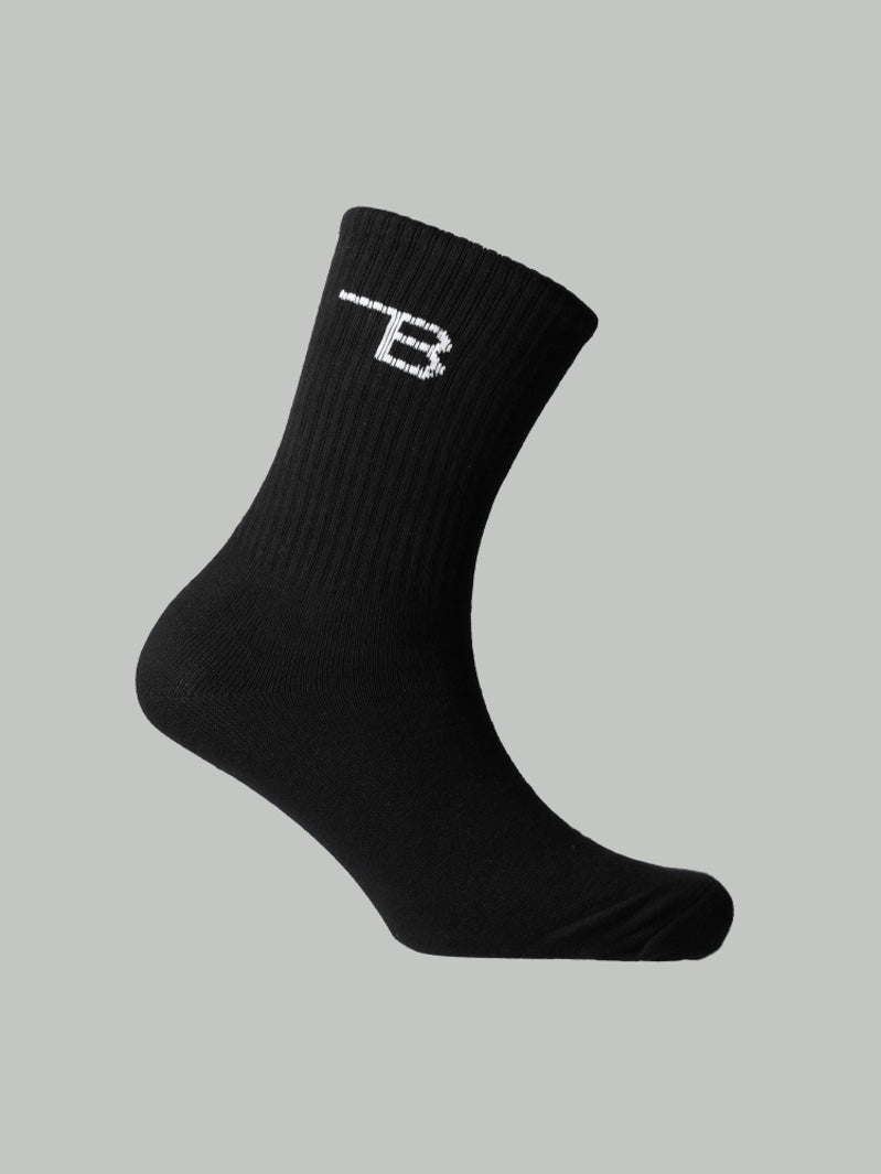 Burnt Studios| Unisex Crew Socks (2 Pack) - Side Logo Burnt Studios| Unisex Crew Socks (2 Pack) - Side Logo