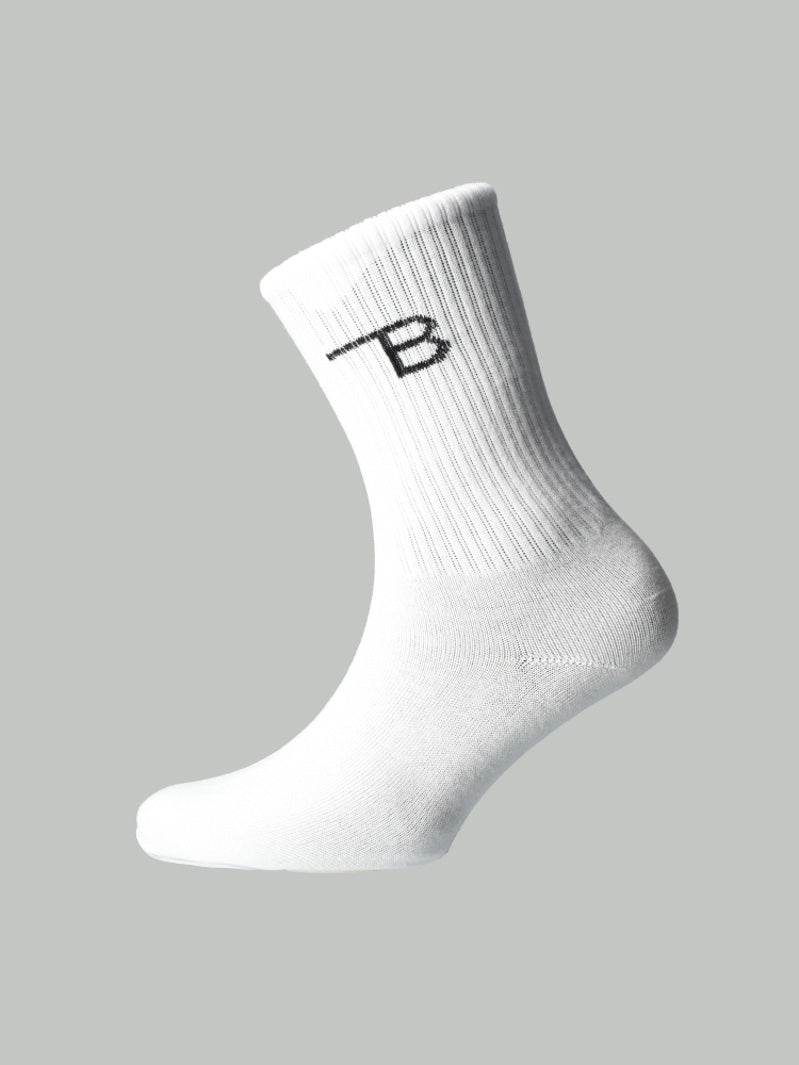 Burnt Studios| Unisex Crew Socks (2 Pack) - Side Logo Burnt Studios| Unisex Crew Socks (2 Pack) - Side Logo