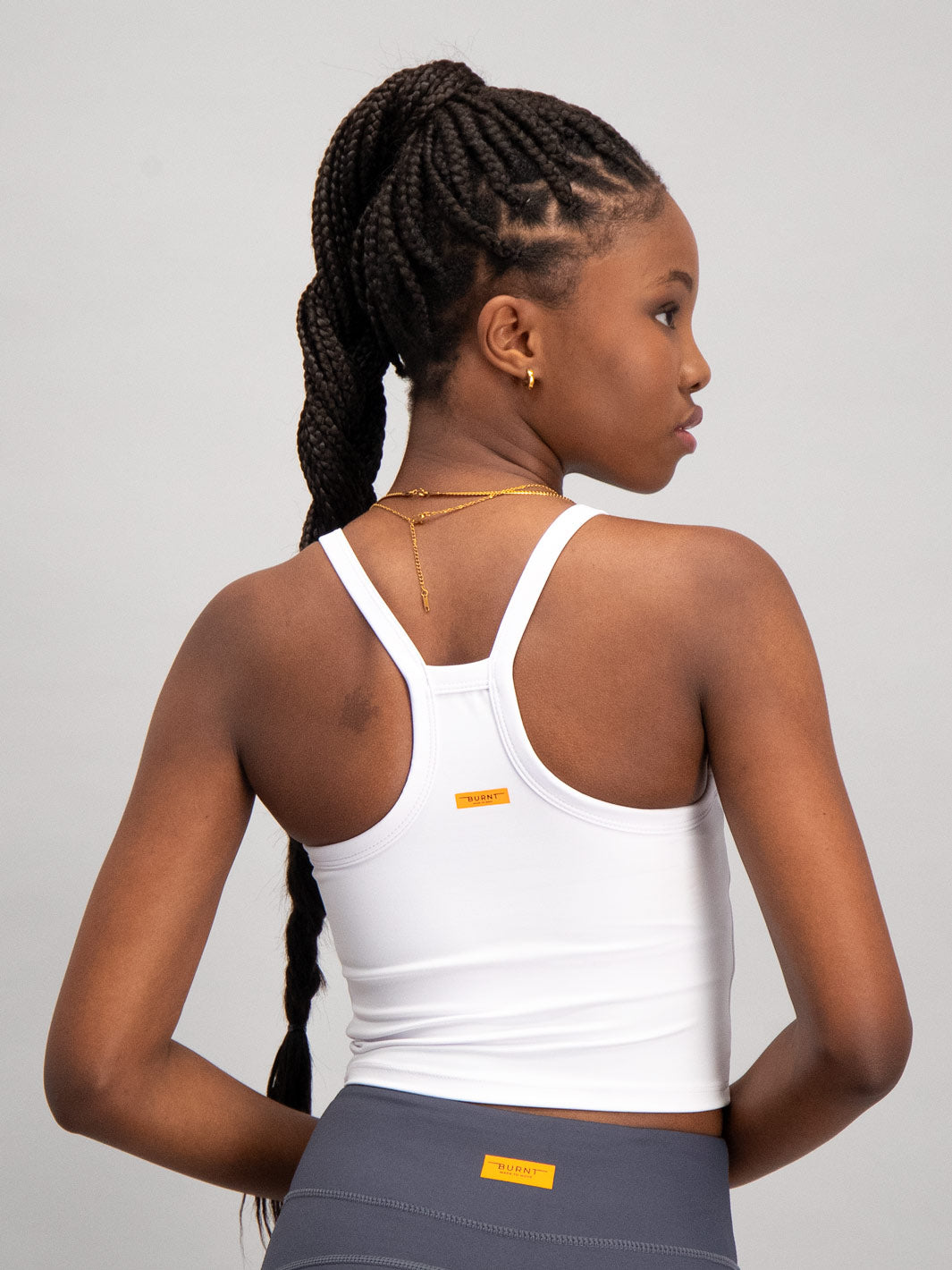 Atlantic Supportive Tank in Black | Burnt Studios