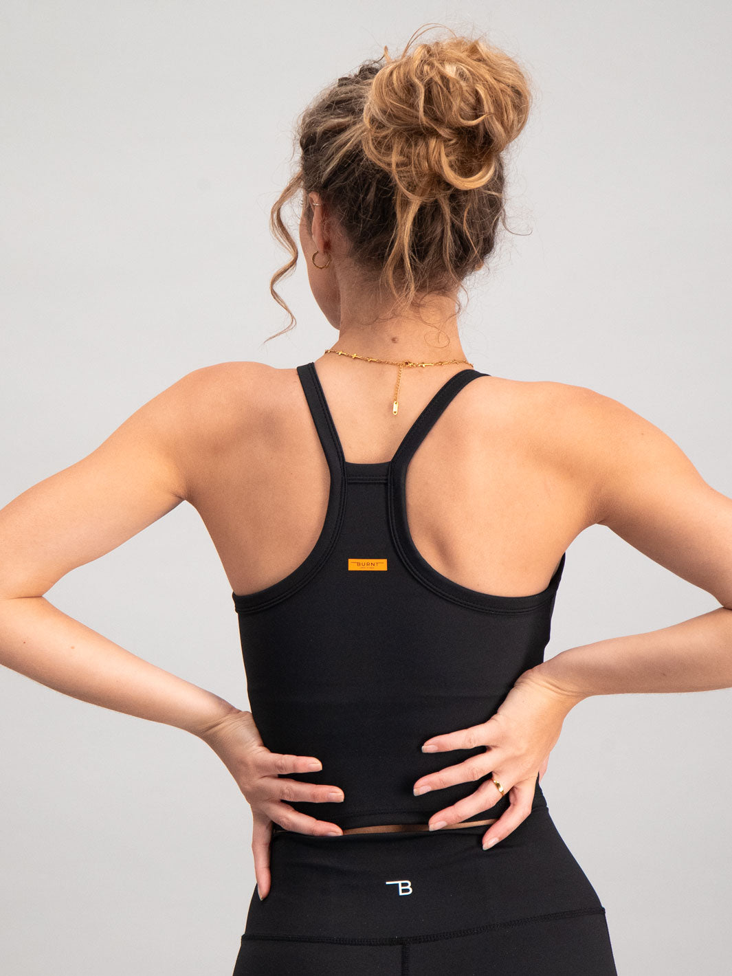 Atlantic Supportive Tank in Black | Burnt Studios