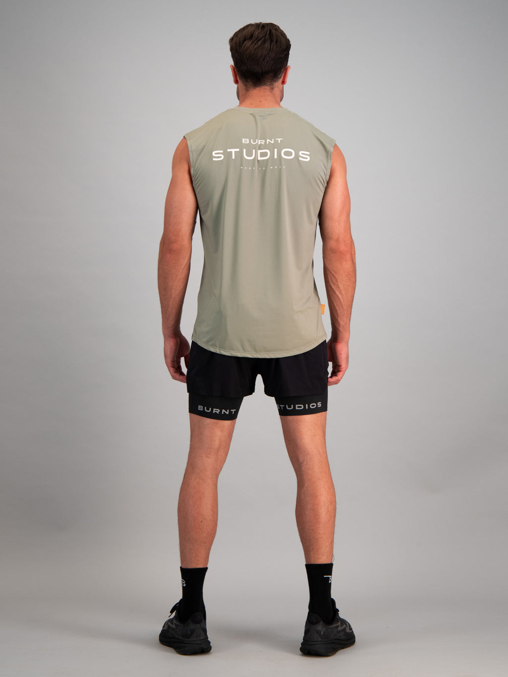 Burnt Studio Men's | LA Muscle Tank - Sage