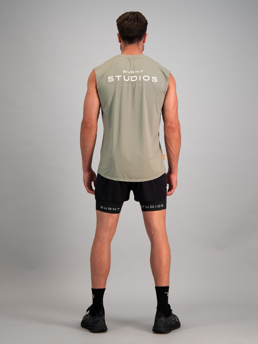 Burnt Studio Men's | LA Muscle Tank - Sage