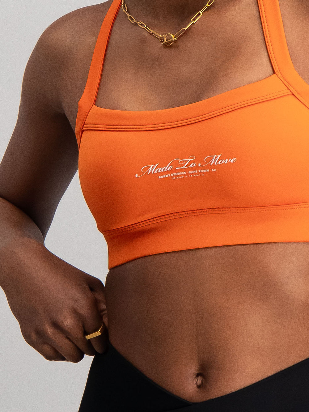 Burnt | Woman's Core Sports Bra - Orange
