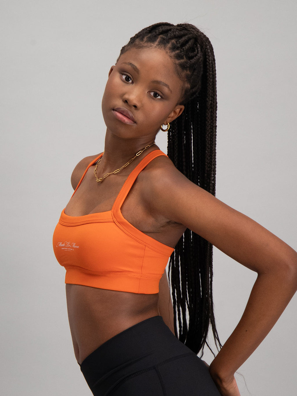 Burnt Studios | Woman's Core Sports Bra - Orange