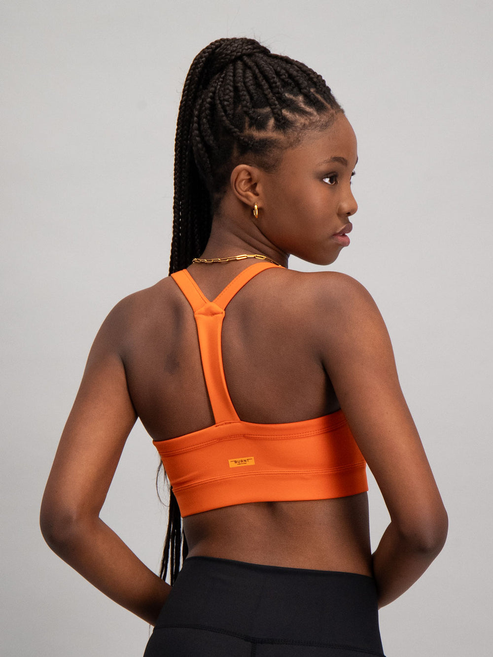 Burnt | Woman's Core Sports Bra - Orange